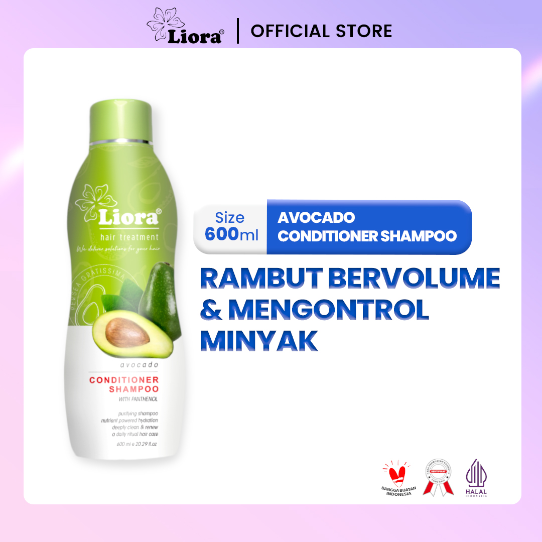 LIORA Natural Shampoo (Avocado) 600ML - Liora Beauty