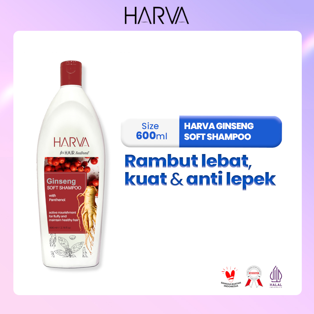 HARVA Shampoo Ginseng Soft & Smooth 600ML - Liora Beauty
