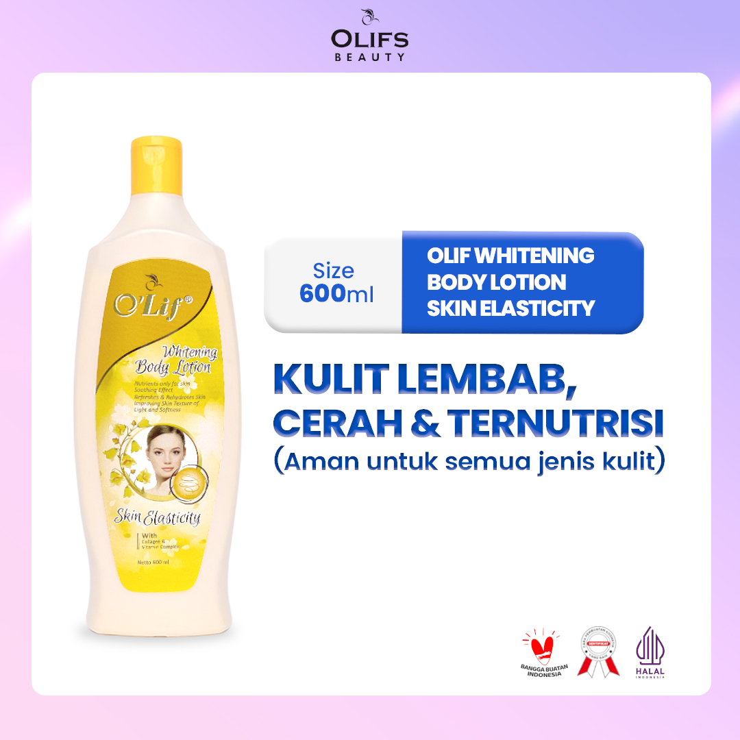 OLIF Whitening Body Lotion (Skin Elasticity) 600ML - Liora Beauty