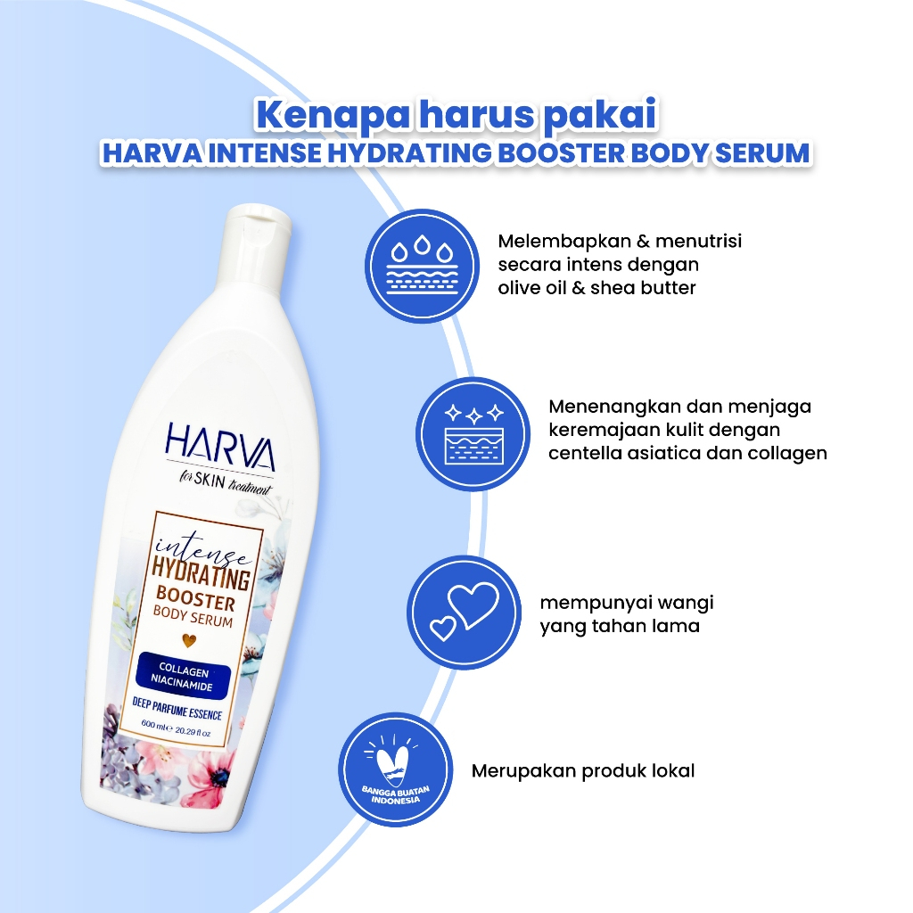 HARVA Intense Whitening & Hydration Booster Body Serum 600ml - Liora Beauty